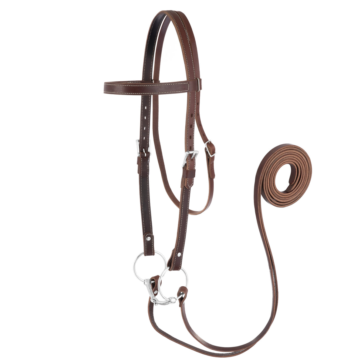 Draft Horse Riding Bridle, Average – Weaver Equine