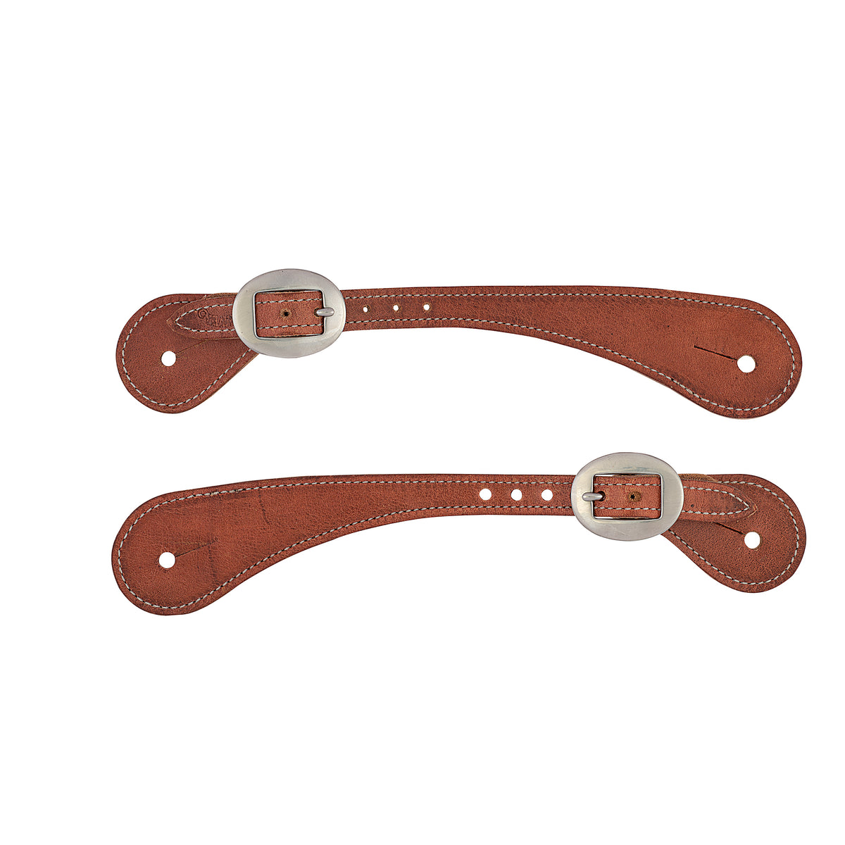 Mens Shaped Harness Leather Spur Straps Russet – Weaver Equine