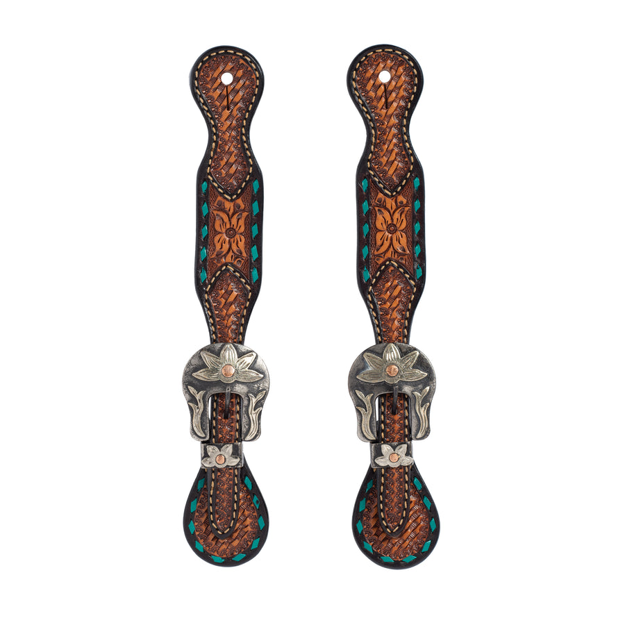 Turquoise Cross Ladies' Spur Straps - Weaver Leather – Weaver Equine