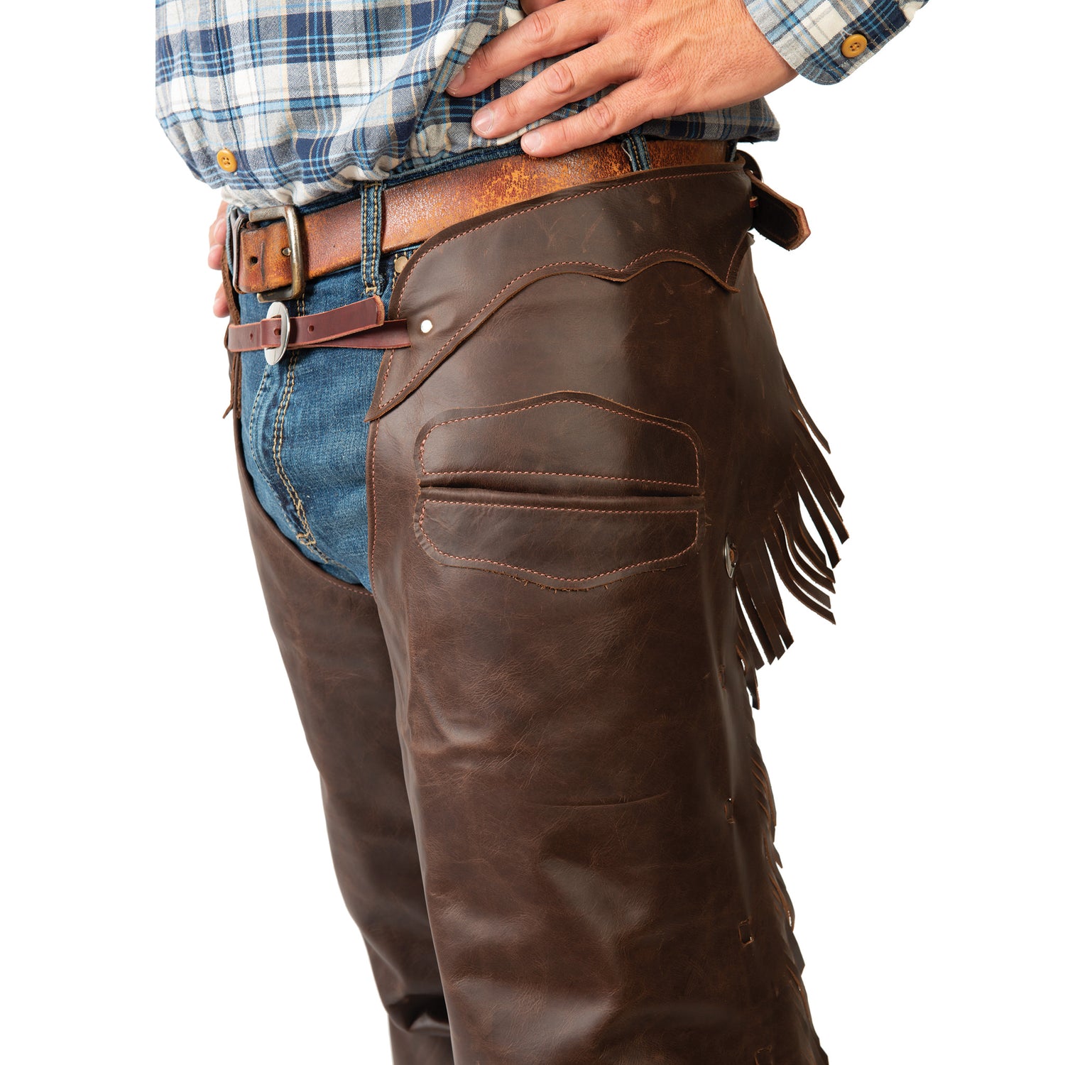 Leather Cowboy Chaps - Weaver Equine