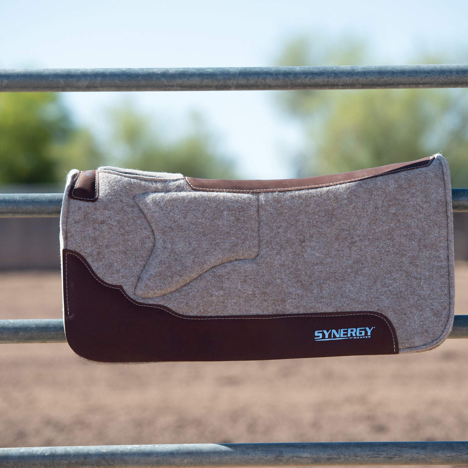 Synergy® Shoulder Relief Performance Saddle Pad, Tan, - Weaver Equine