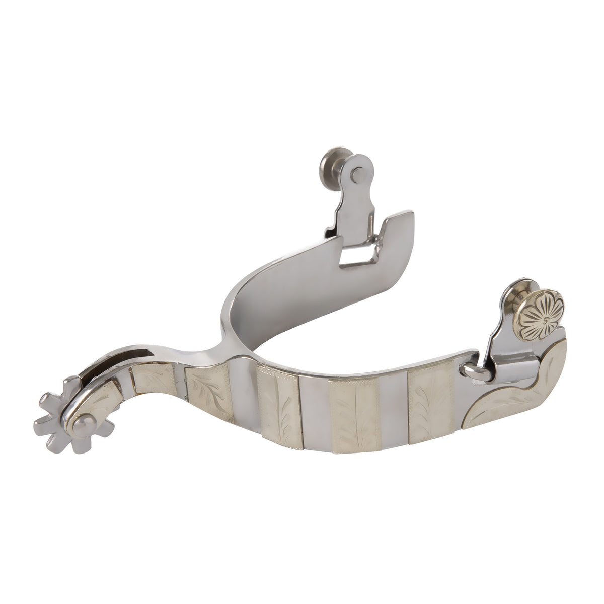 Men's Spurs with Engraved German Silver Trim – Weaver Equine