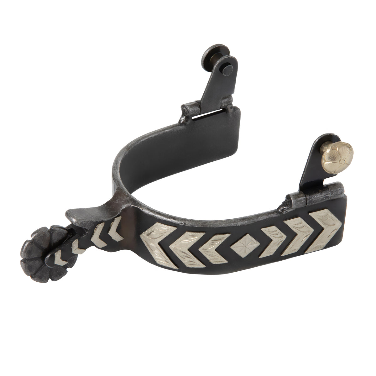 Men's Spur with German Silver Chevron Trim – Weaver Equine