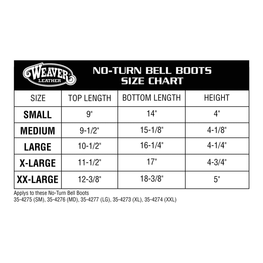 No-Turn Bell Boots - Weaver Equine