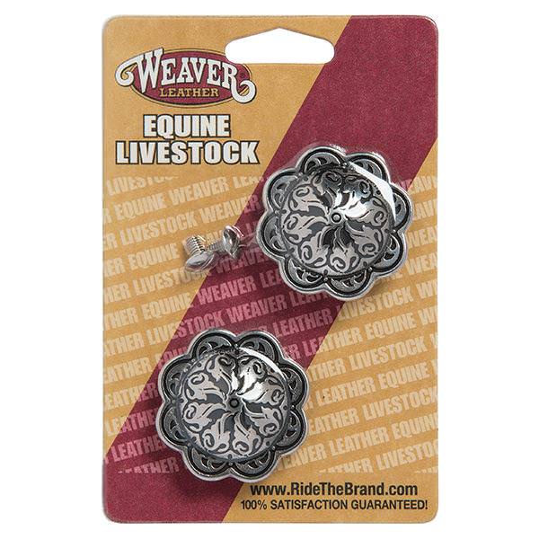 04210 Horse Shoe Brand Conchos with Post, 1-3/4" - Weaver Equine
