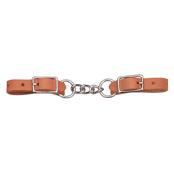 Harness Leather Heavy-Duty 3-1/2" Single Link Chain Curb Strap - Weaver ...