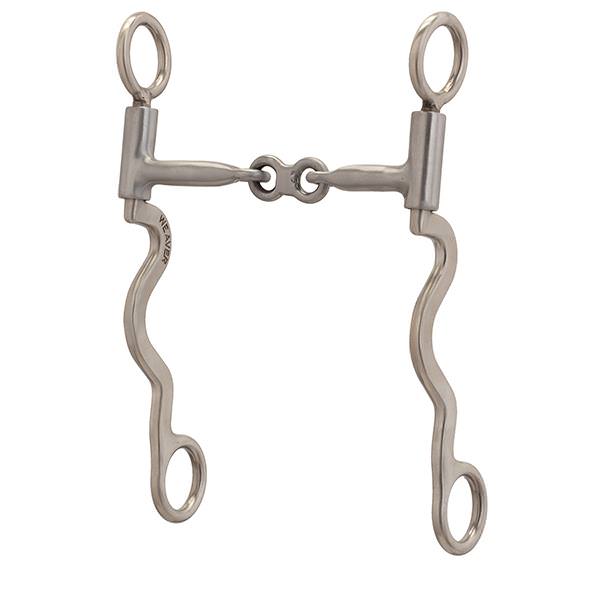 Pro Series Long 8-1/4" Cheek Horse Bit, Sweet Iron Snaffle - Weaver ...