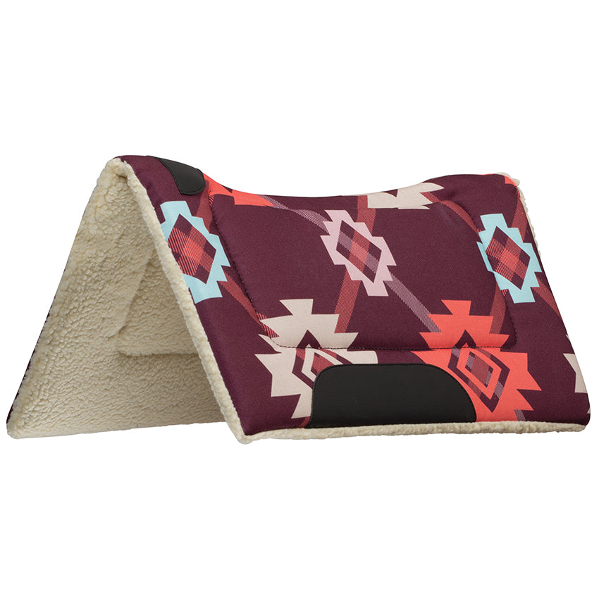 Contoured Printed Polyester Saddle Pad, Pony, 23" x 23" - Weaver Equine